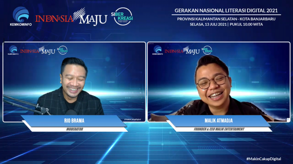 Webinar Literasi Digital, Jejak Digital Aktif dan Pasif – Radio Suara Banjar