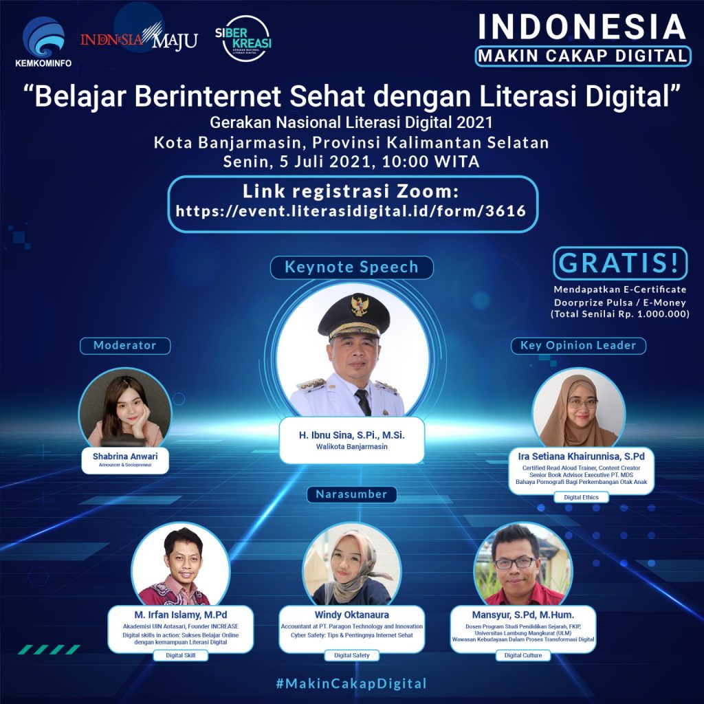 Ikuti Webinar Literasi Digital, Indonesia Makin Cakap Digital – Radio Suara Banjar